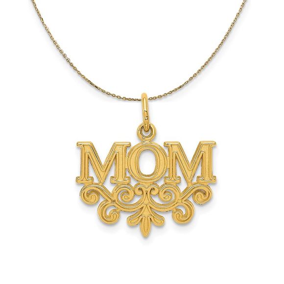 Black Bow Jewelry Co. | Jewelry | 4k Yellow Gold Mom Necklace 16 Inch ...